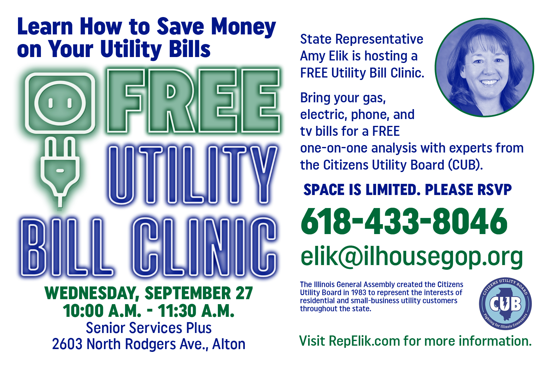 Free Utility Bill Clinic - Amy Elik